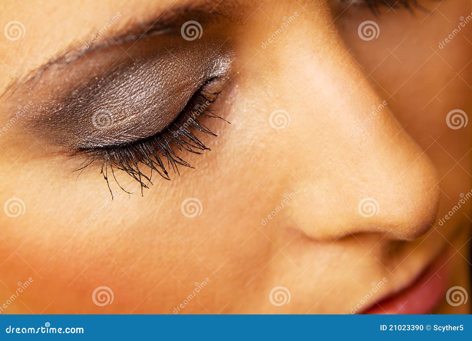 Woman eye stock photo. Image of paint, human, closed - 21023390
