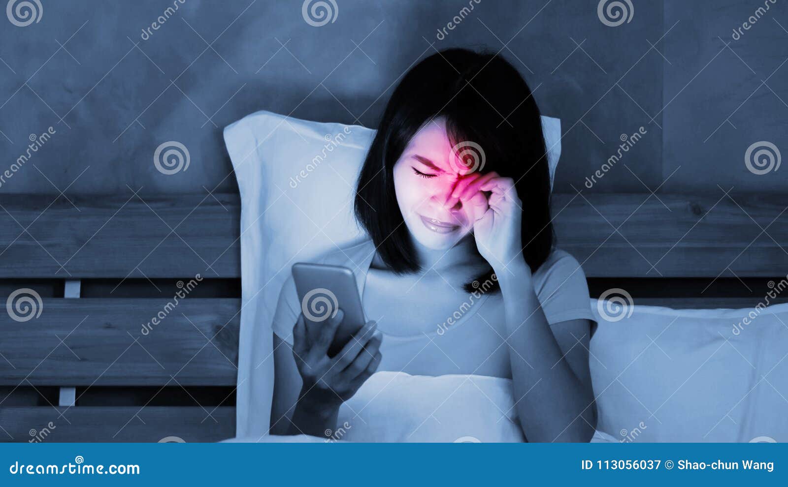 Woman with eye problem stock image. Image of care, girl - 113056037