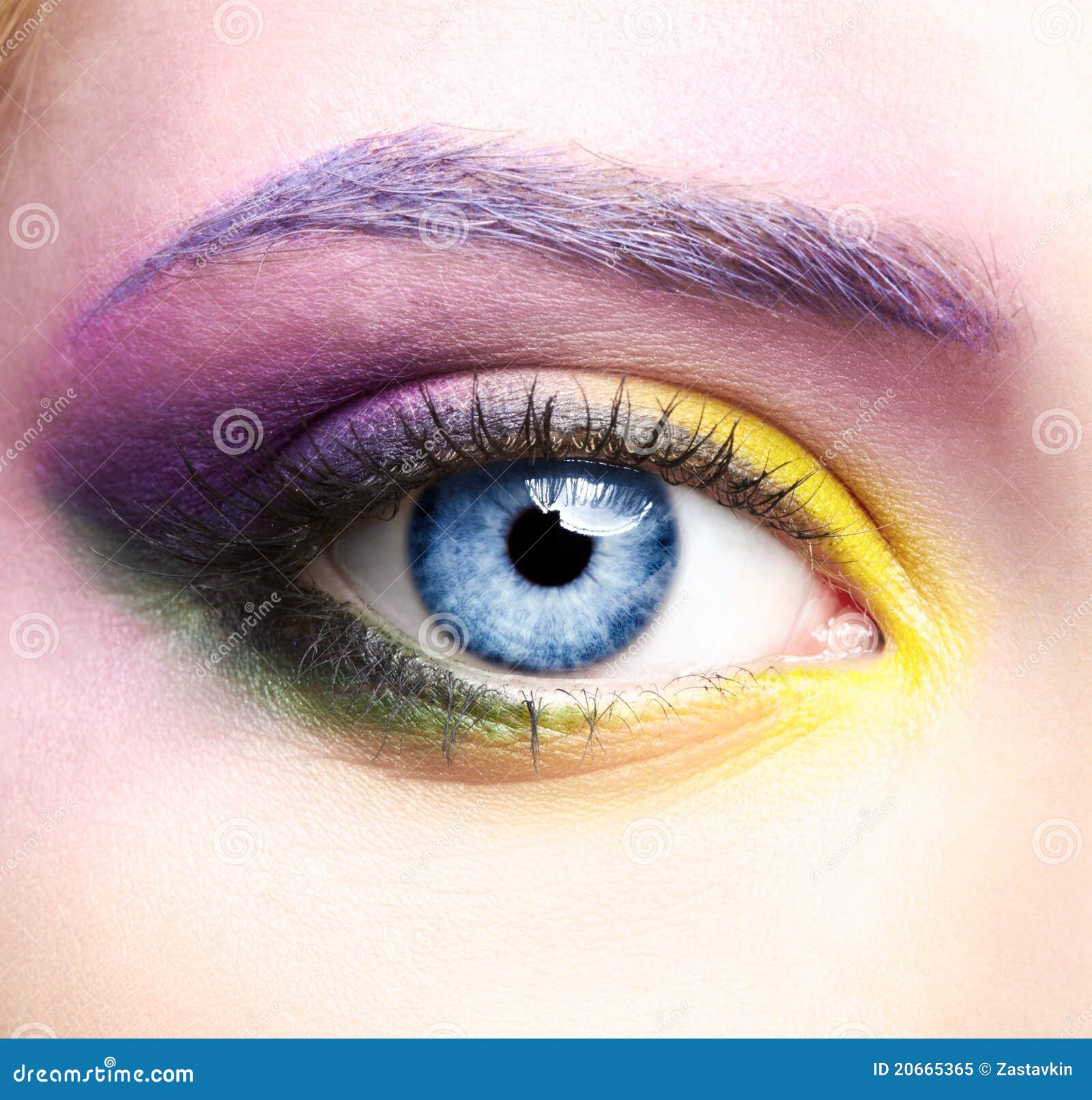 Woman eye zone make up stock image. Image of lady, girl - 20665365