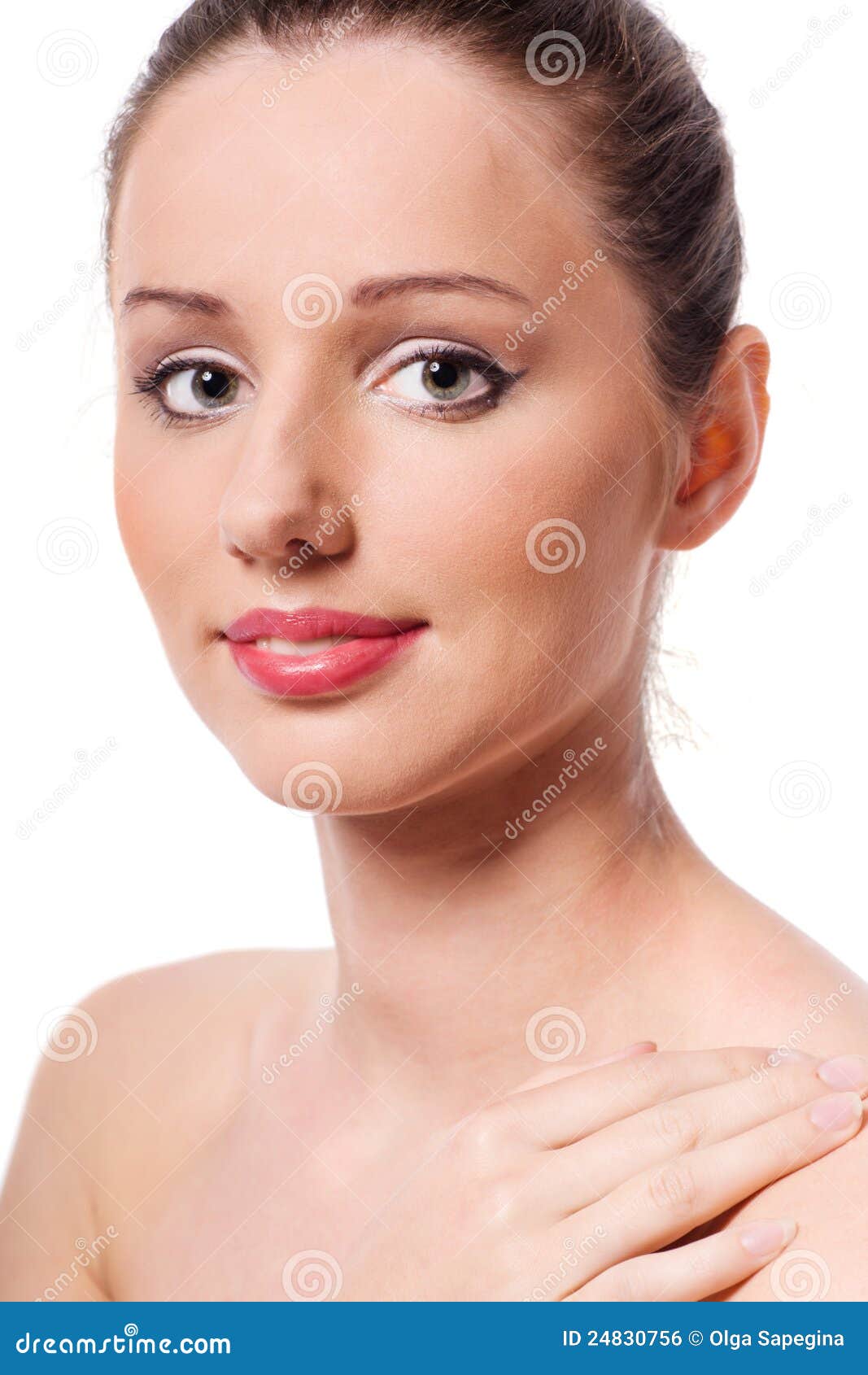Woman face stock photo. Image of front, attractive, expression - 24830756