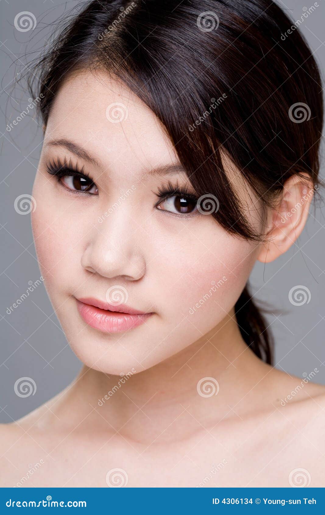 Woman face stock photo. Image of happiness, positively - 4306134