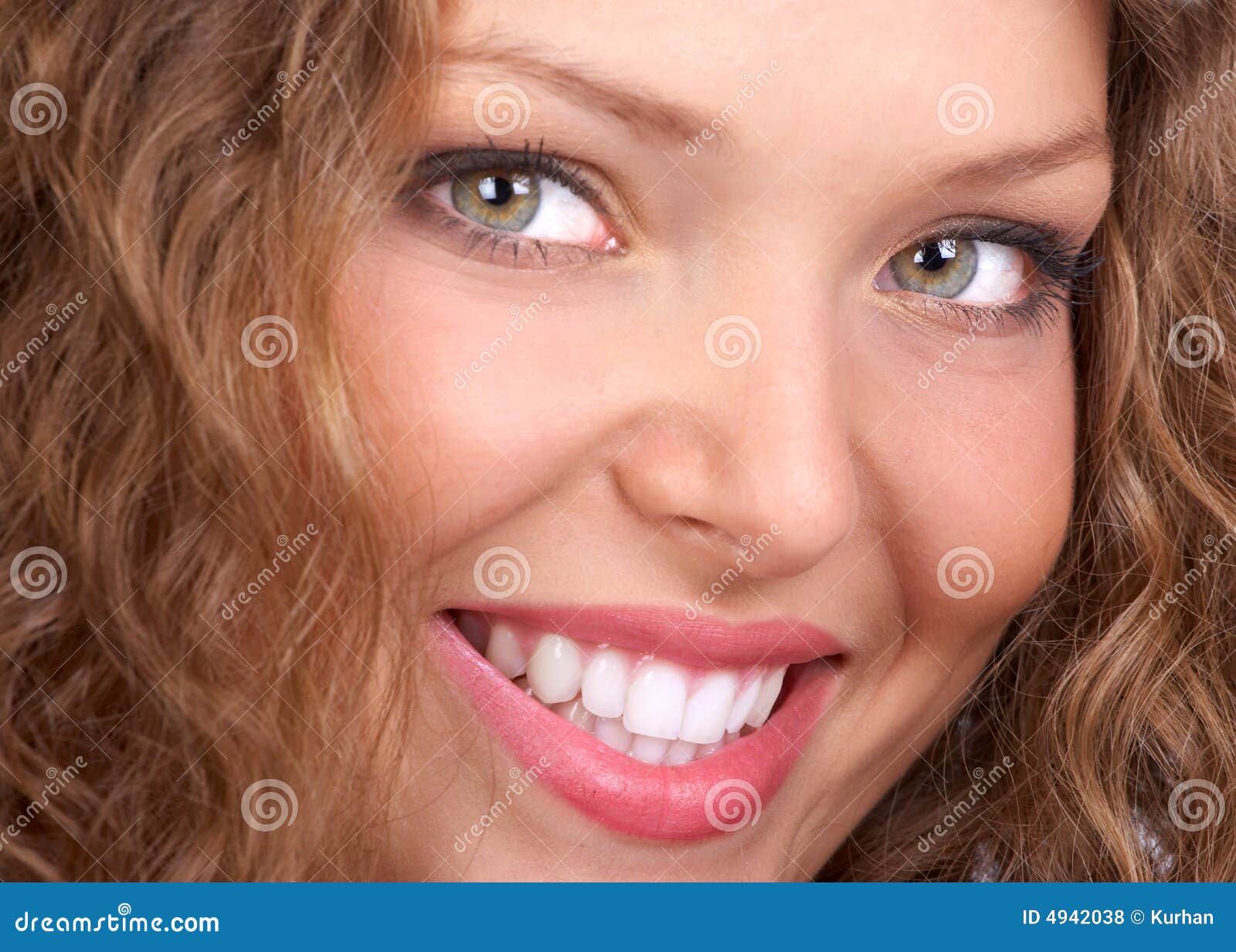 Woman face stock photo. Image of teeth, whitening, makeup - 4942038