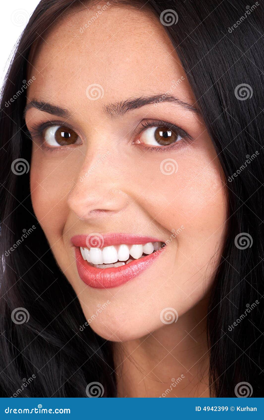 Woman face stock image. Image of portrait, happy, lady - 4942399