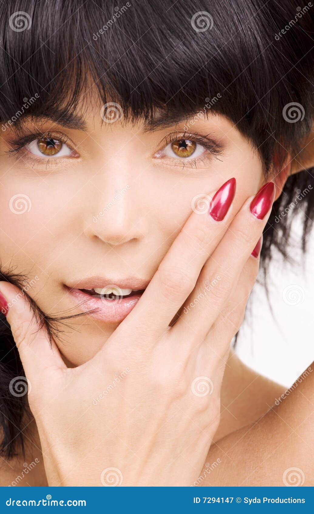 Woman face stock image. Image of gazing, living, face - 7294147