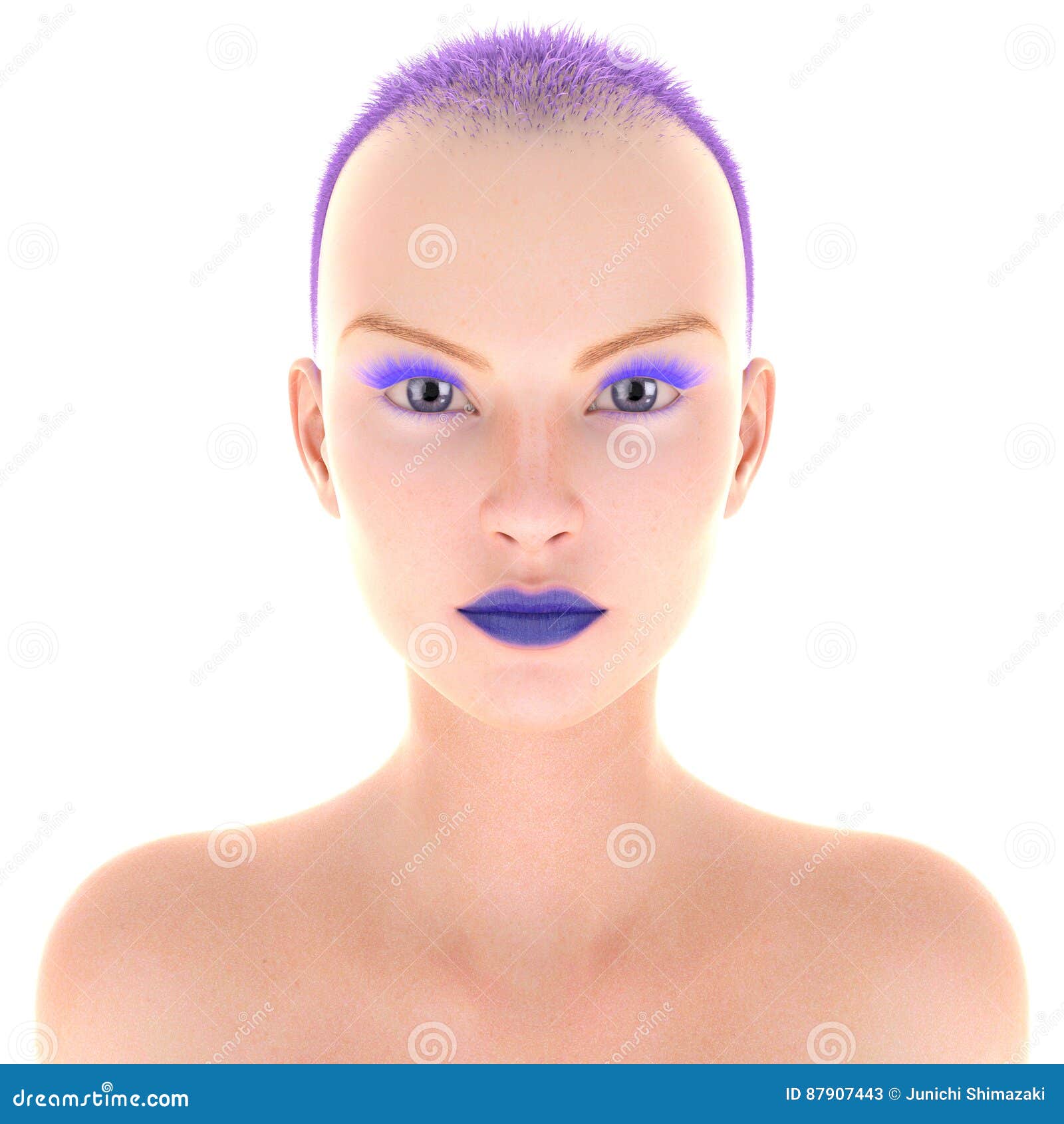 Woman face stock image. Image of model, makeup, beauty - 87907443