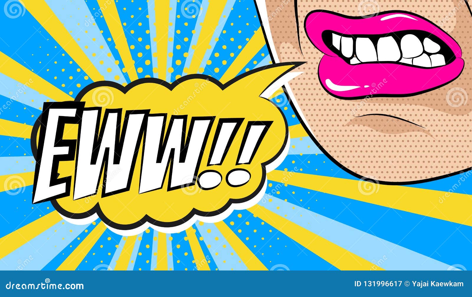 Woman Face with Disgusting Expression Stock Vector - Illustration of ...