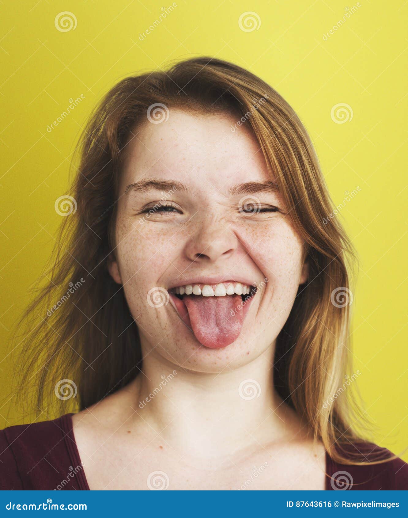 Woman Face Expression Playful Naughty Concept Stock Photo - Image of ...