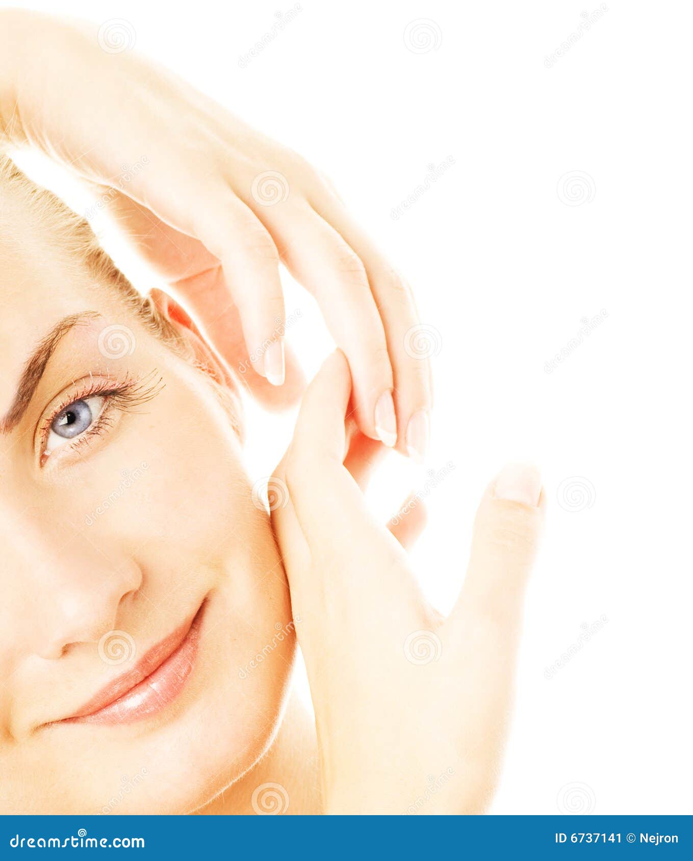 Woman face fragment stock image. Image of beautiful, feminine - 6737141