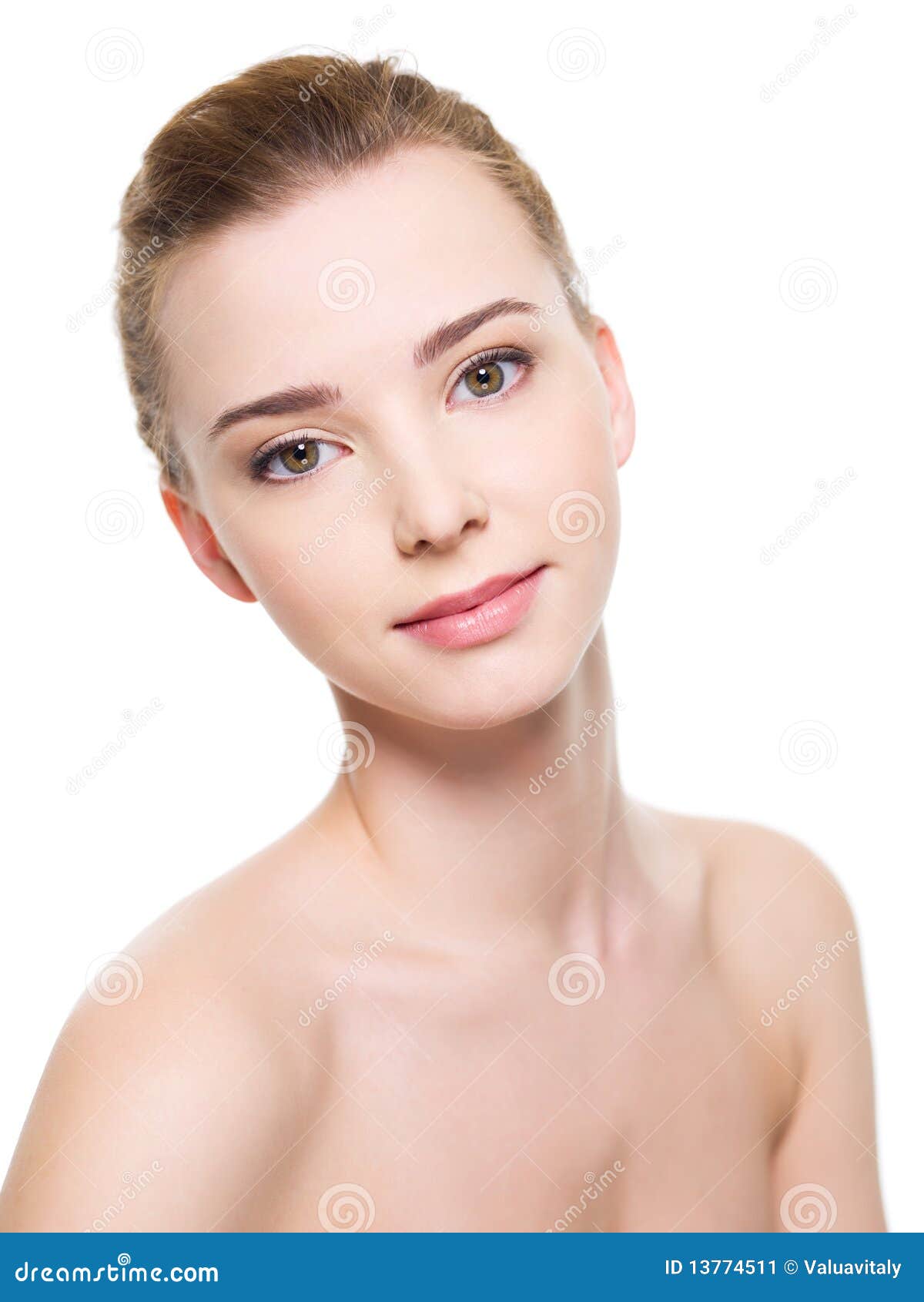 Woman Face with Fresh Clean Skin Stock Image - Image of isolated ...