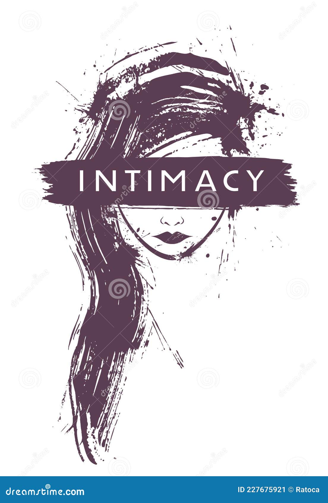 Woman Face and Intimacy Message Stock Vector - Illustration of ...