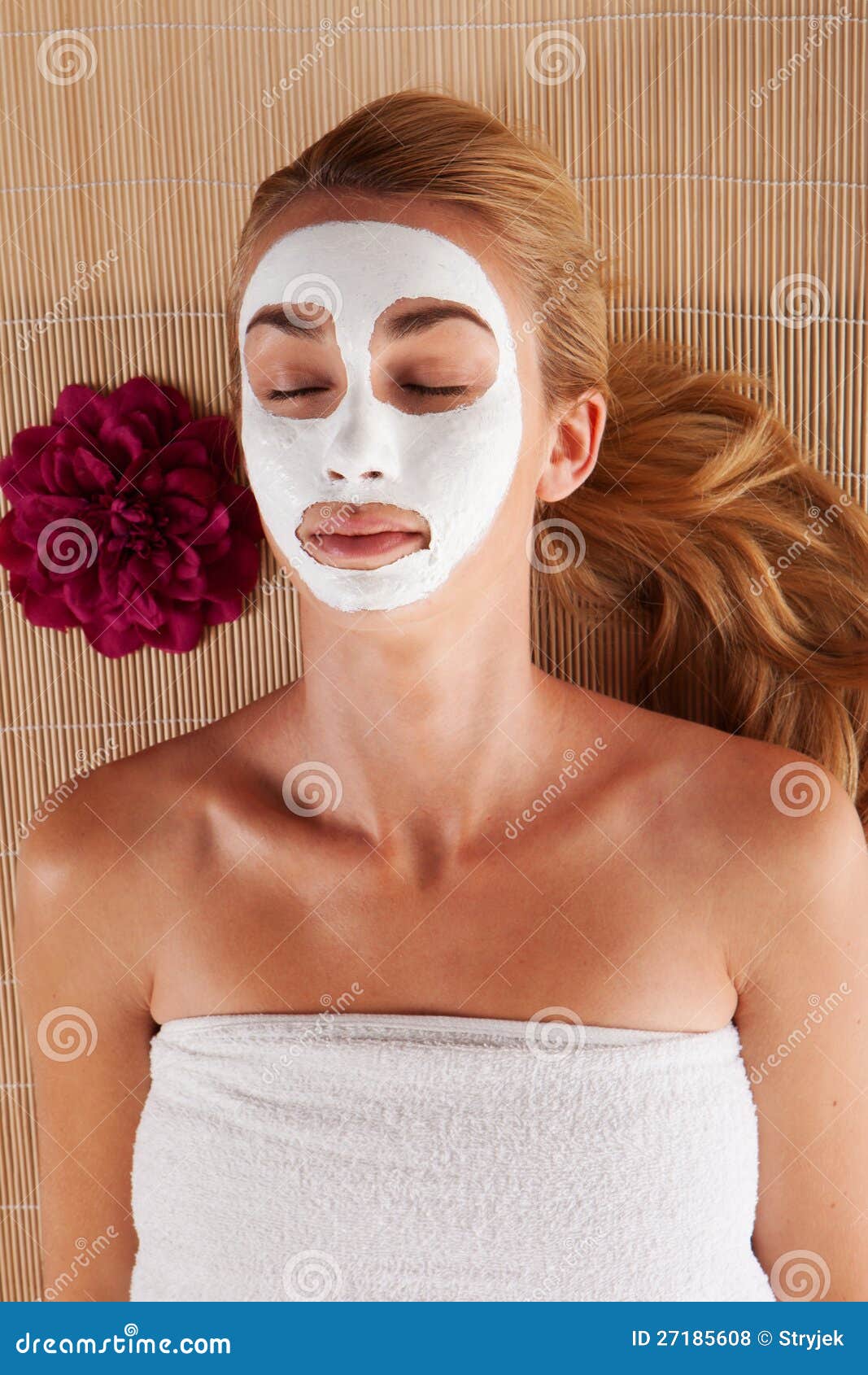 Woman with a Face Mask in a Spa Stock Photo - Image of female, resort ...