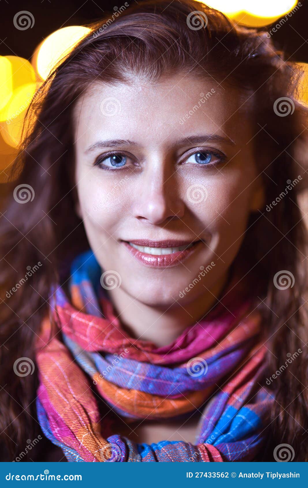 The woman face the night stock photo. Image of copyspace - 27433562