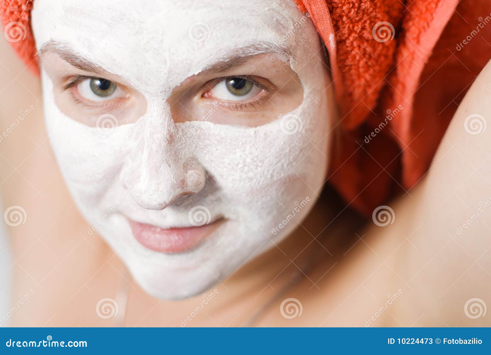 Woman with face pack stock image. Image of care, girl - 10224473
