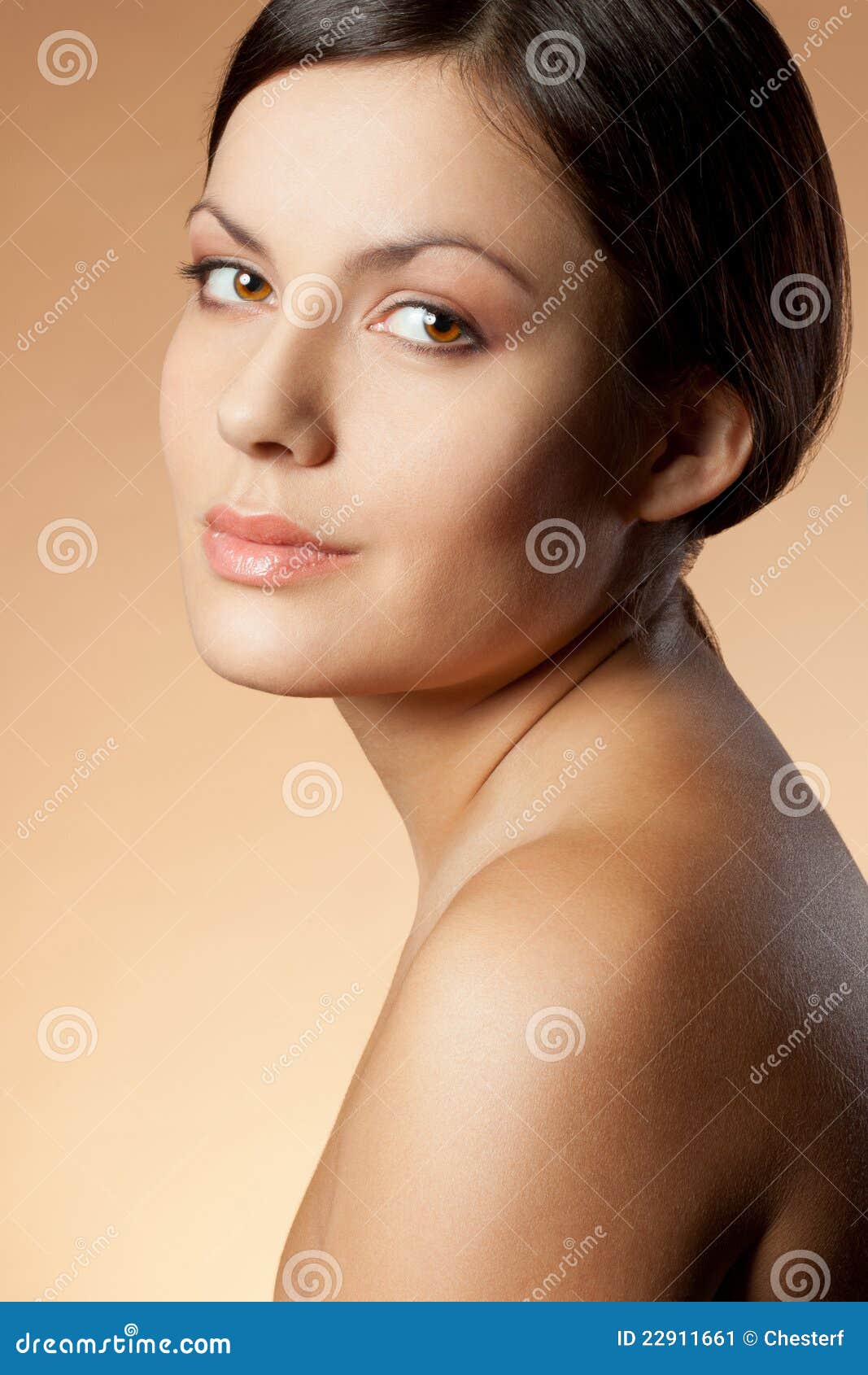 Woman face and shoulder stock image. Image of fashion - 22911661
