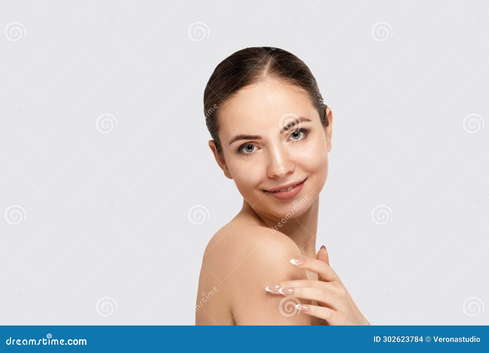Woman Face Skin Care Closeup Beautiful Woman With Perfect Professional