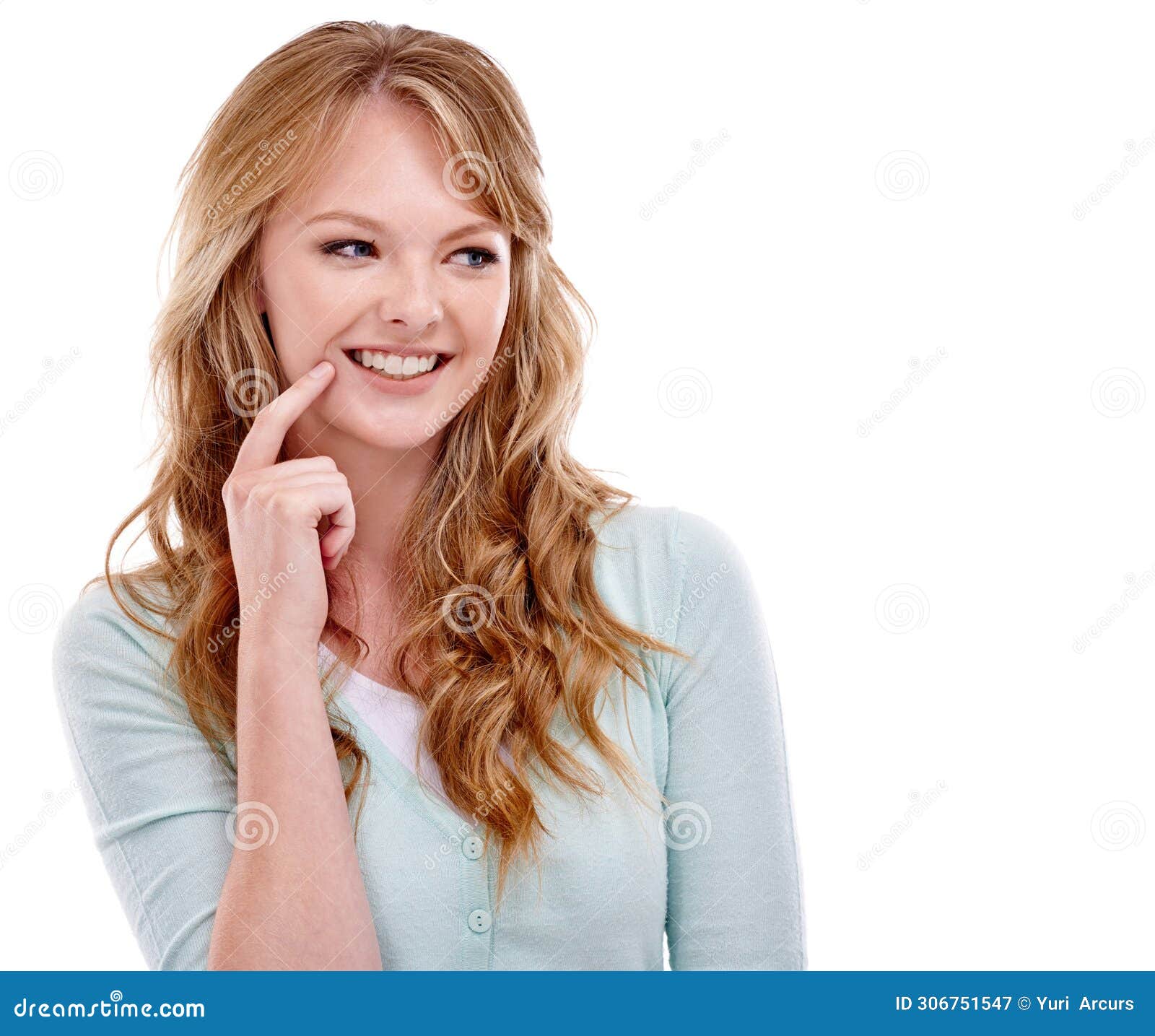 Woman, Face and Thinking or Decision in Studio for Problem Solving ...