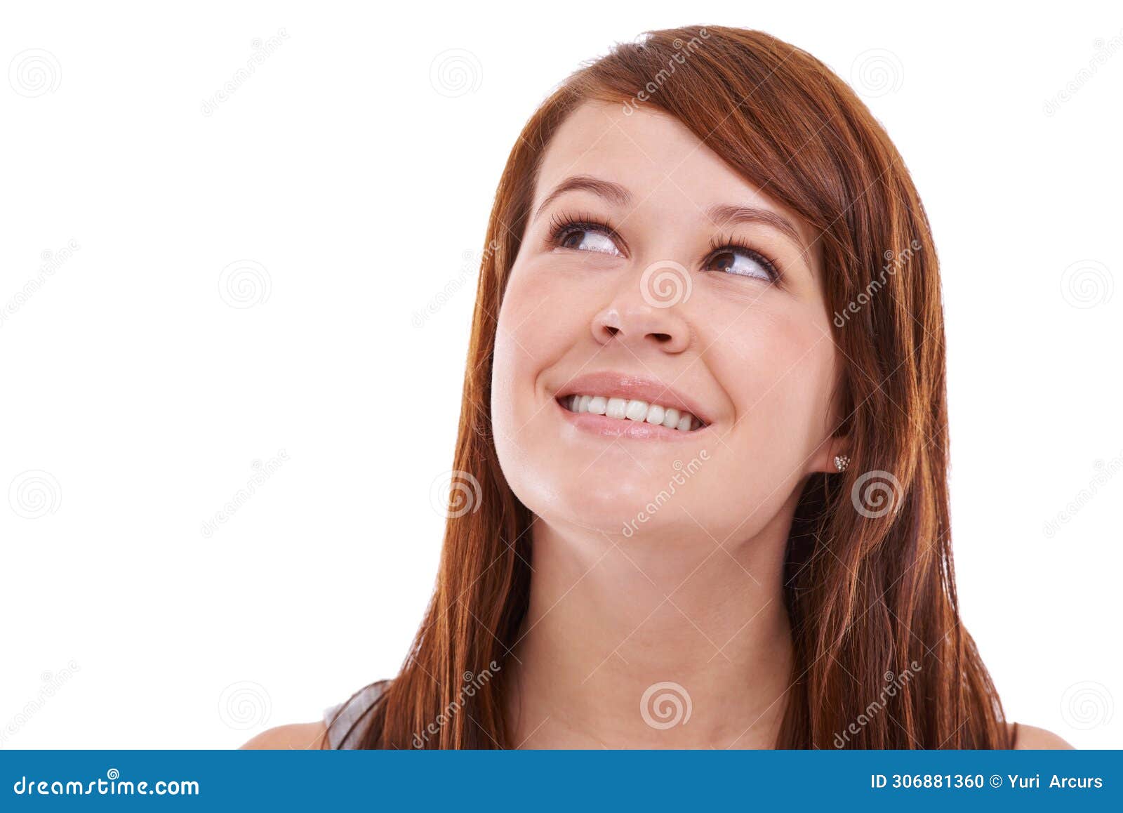 Woman, Face and Thinking or Happy in Studio for Problem Solving ...