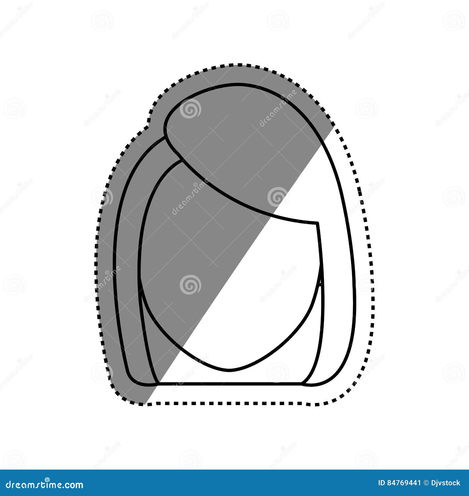 Woman faceless head stock illustration. Illustration of personal - 84769441