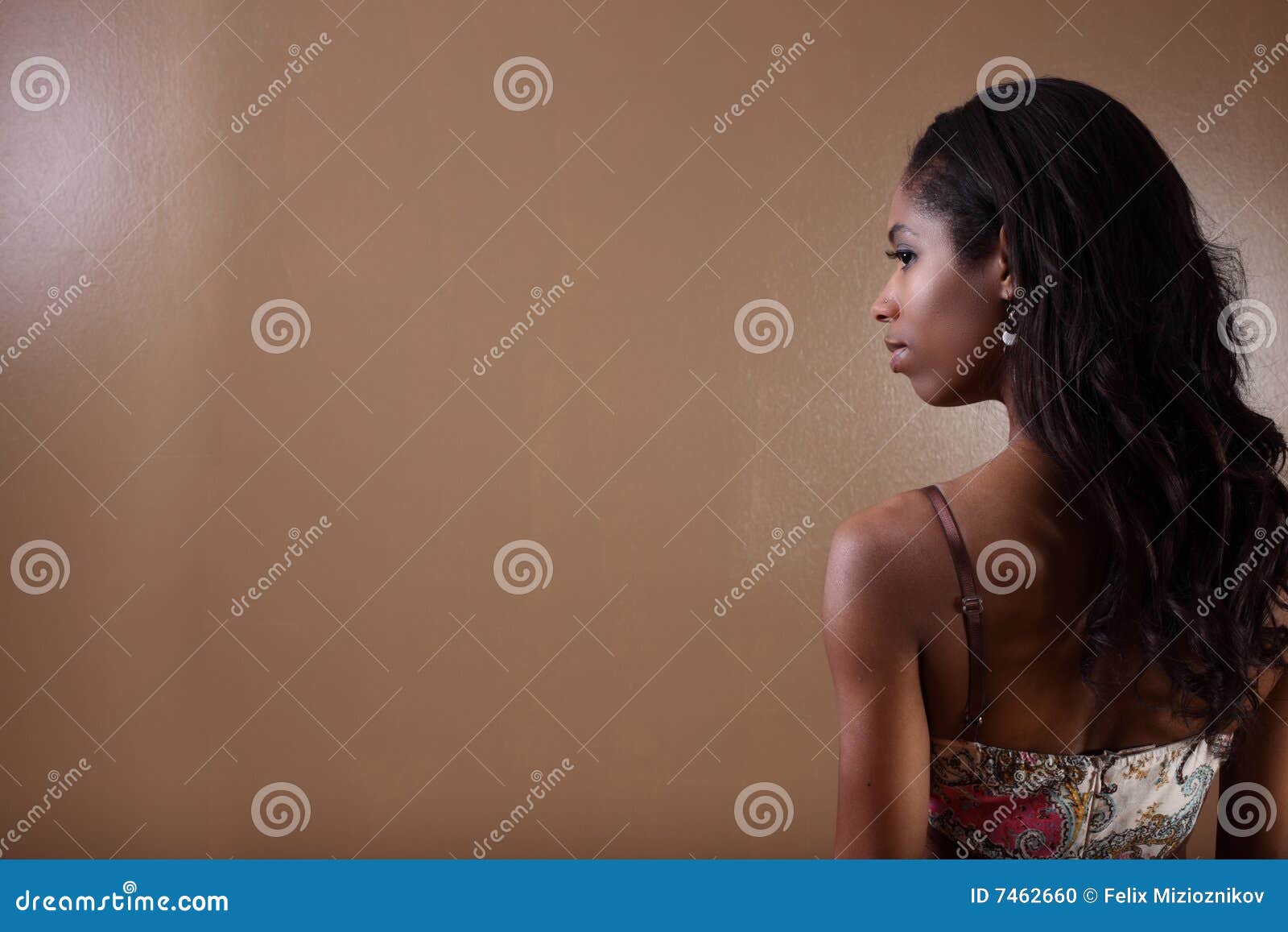 Woman Facing Away from the Camera Stock Photo - Image of background ...