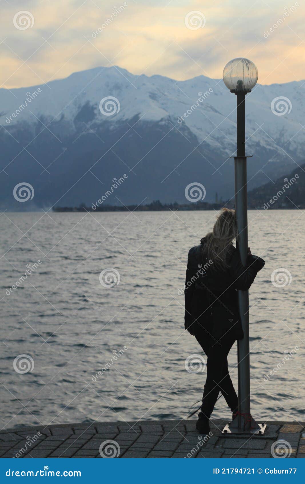 Woman facing the sunset stock image. Image of europe - 21794721