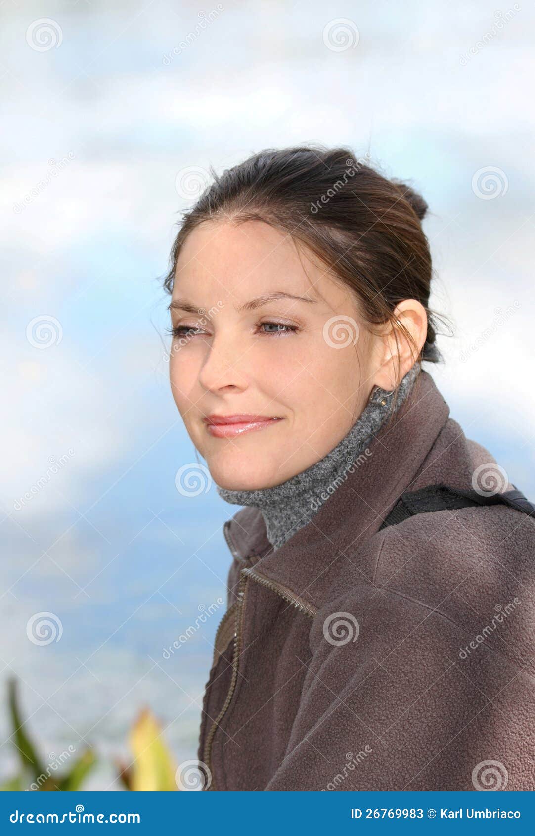 Woman during fall stock image. Image of mode, expression - 26769983
