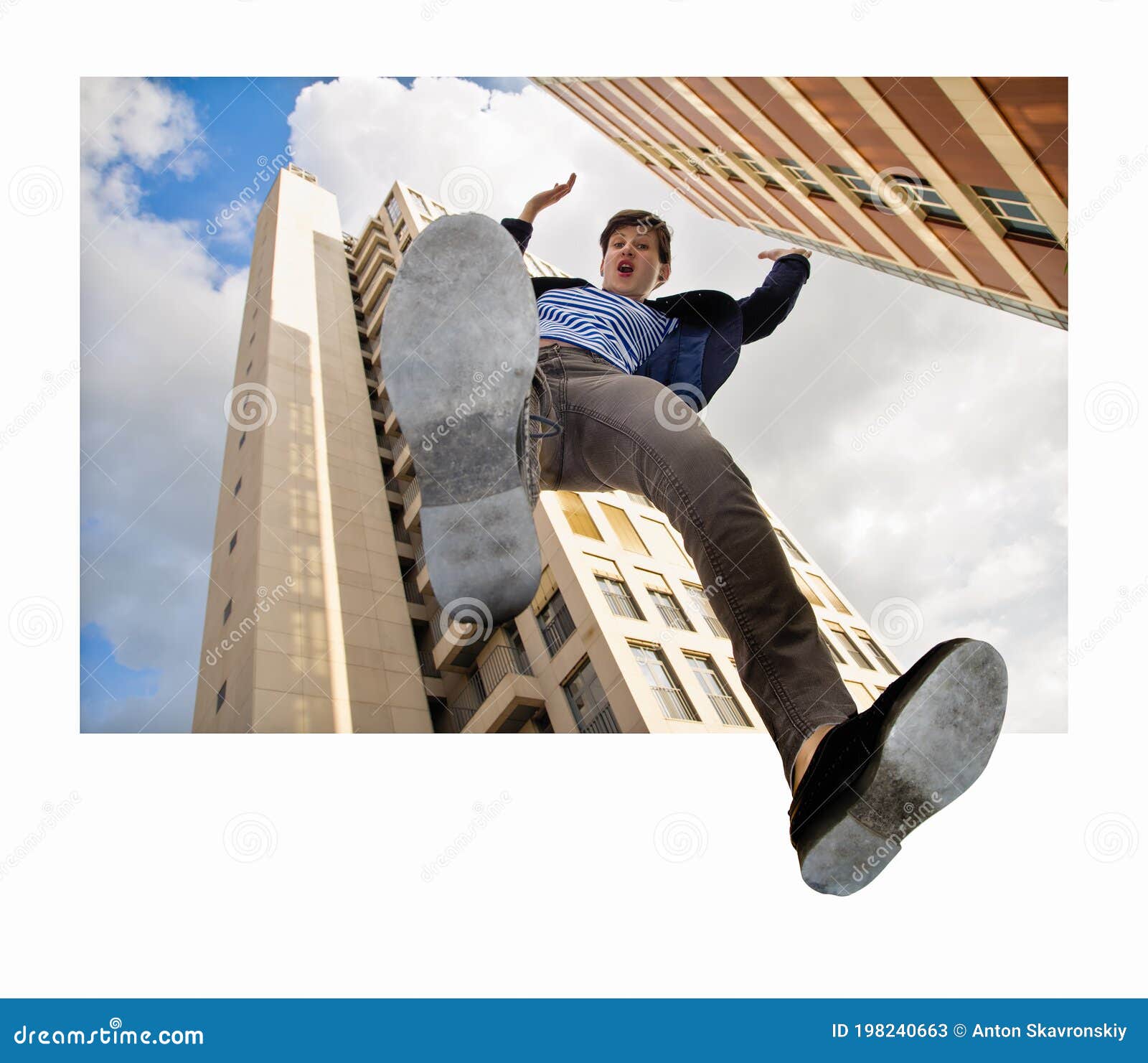 Woman in a fall down stock image. Image of home, people - 198240663