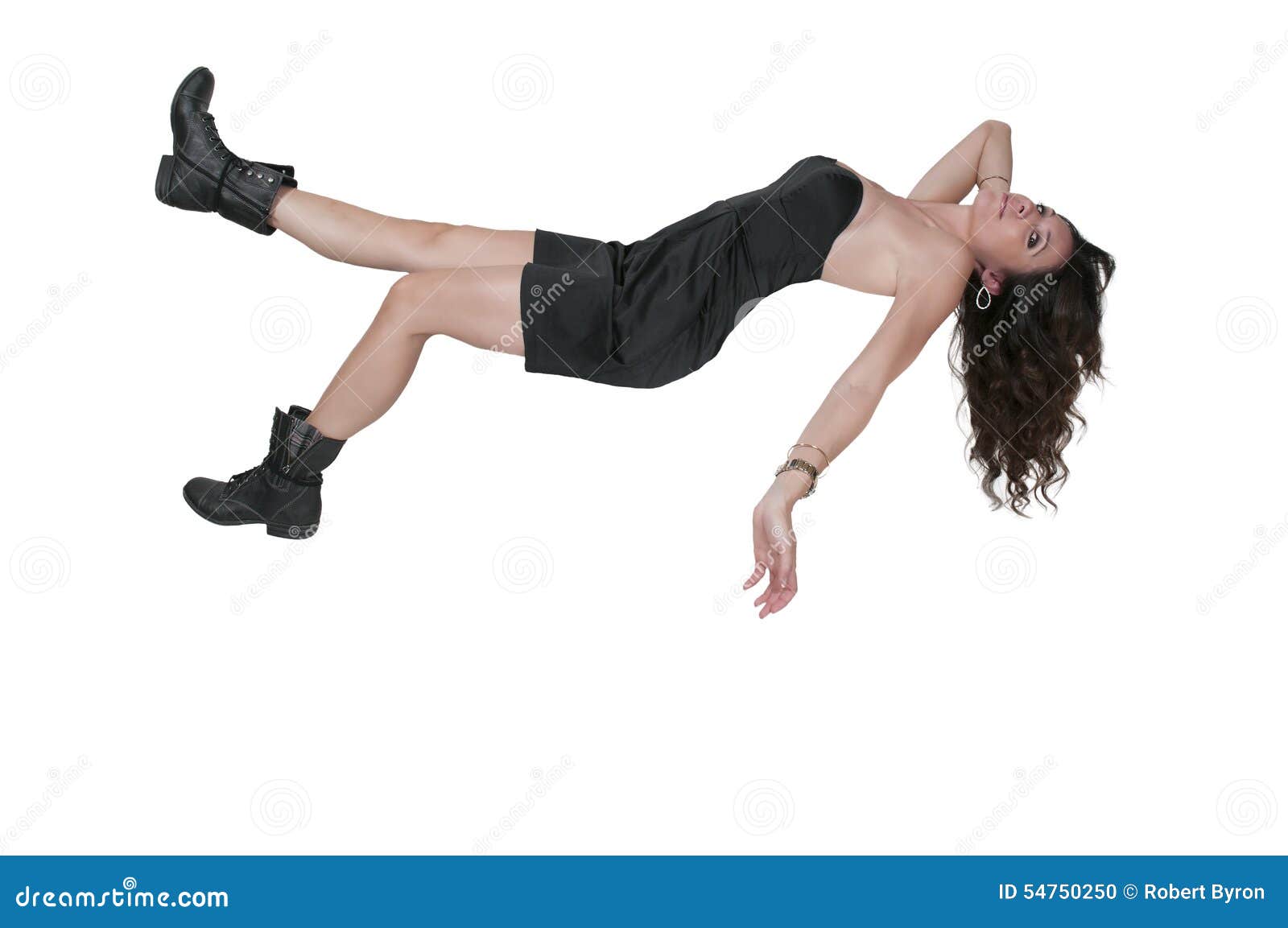 Woman Falling through the Sky Stock Photo - Image of accident, trips ...