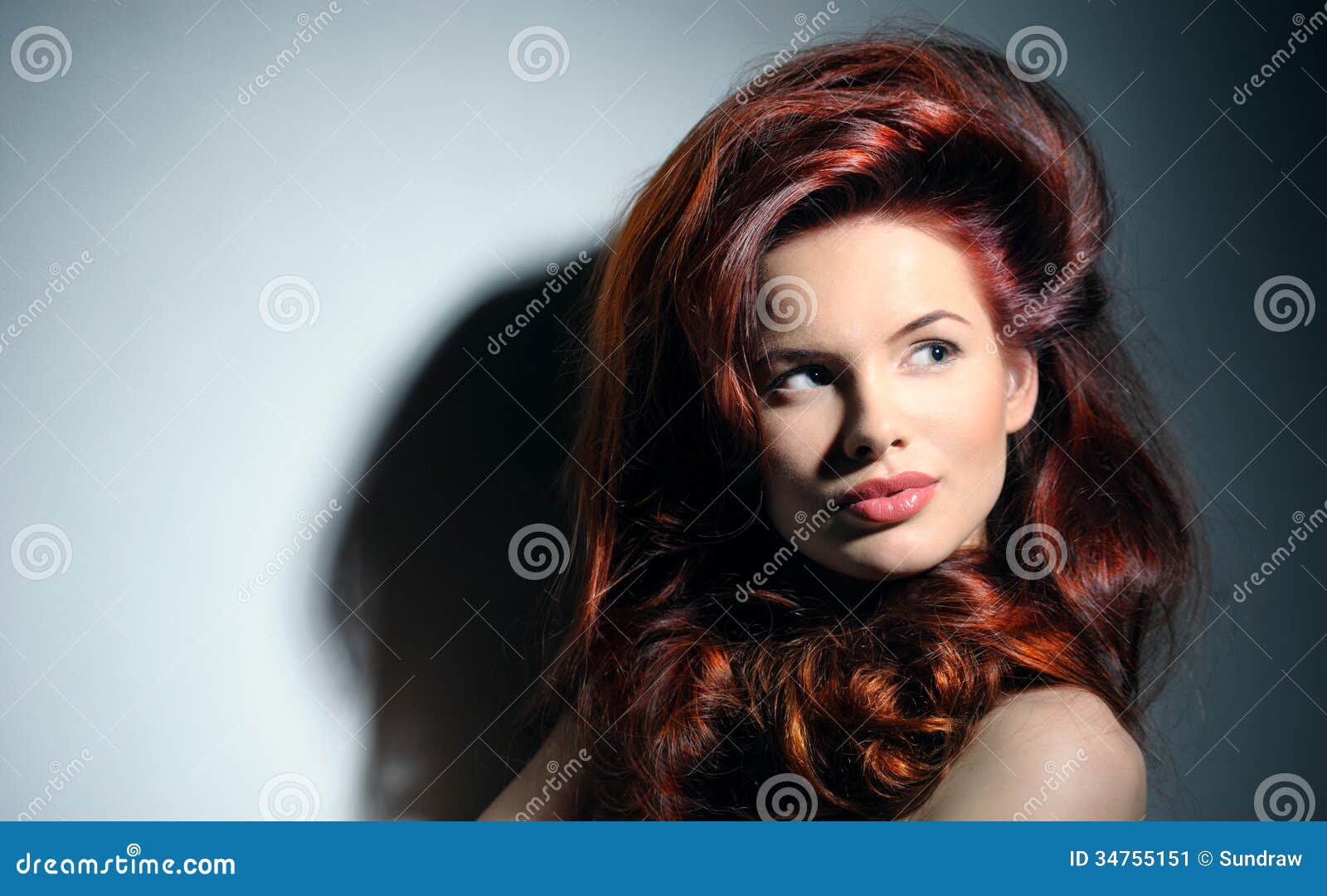 Woman with fancy hairstyle stock image. Image of care - 34755151