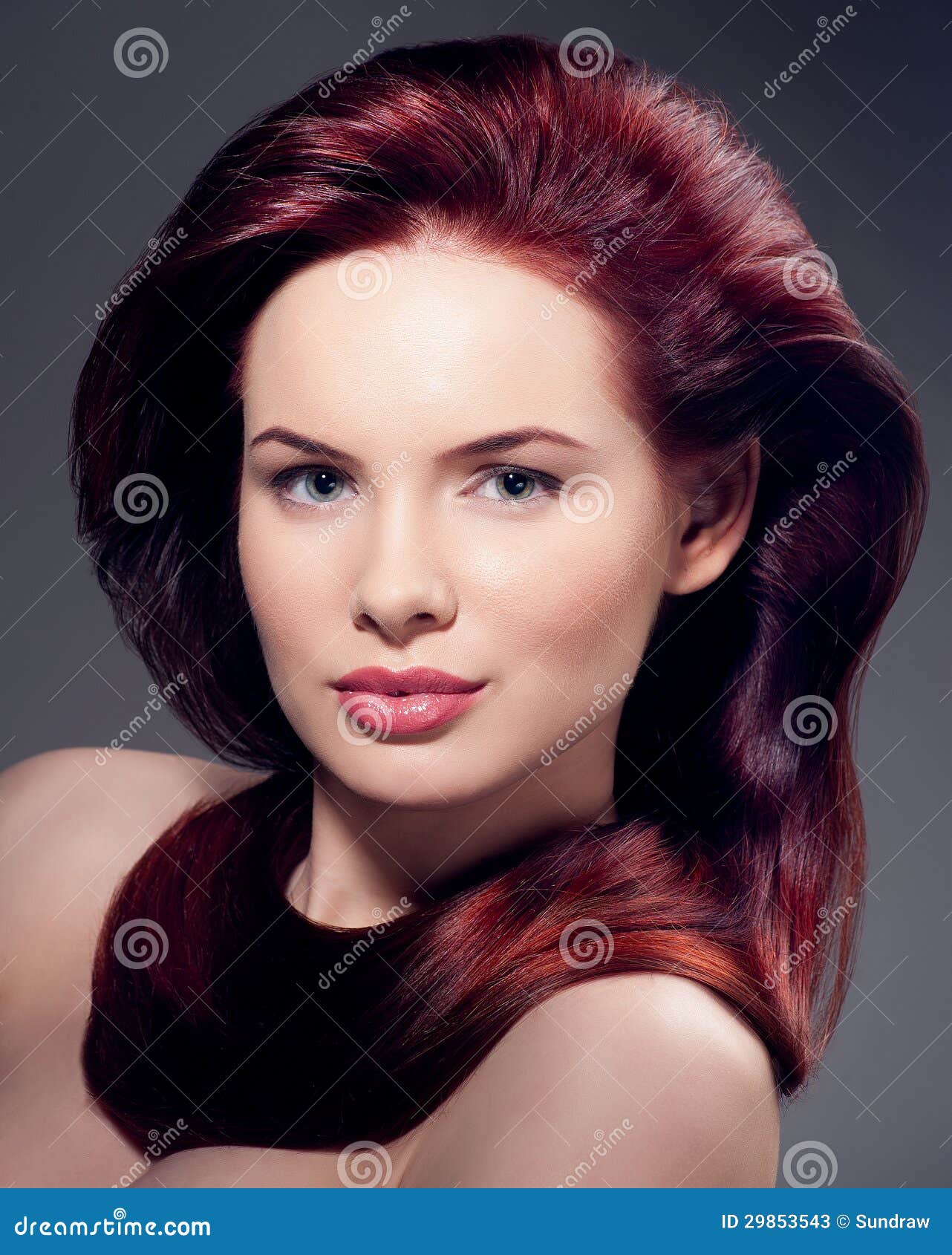 Woman with fancy hairstyle stock image. Image of long - 29853543