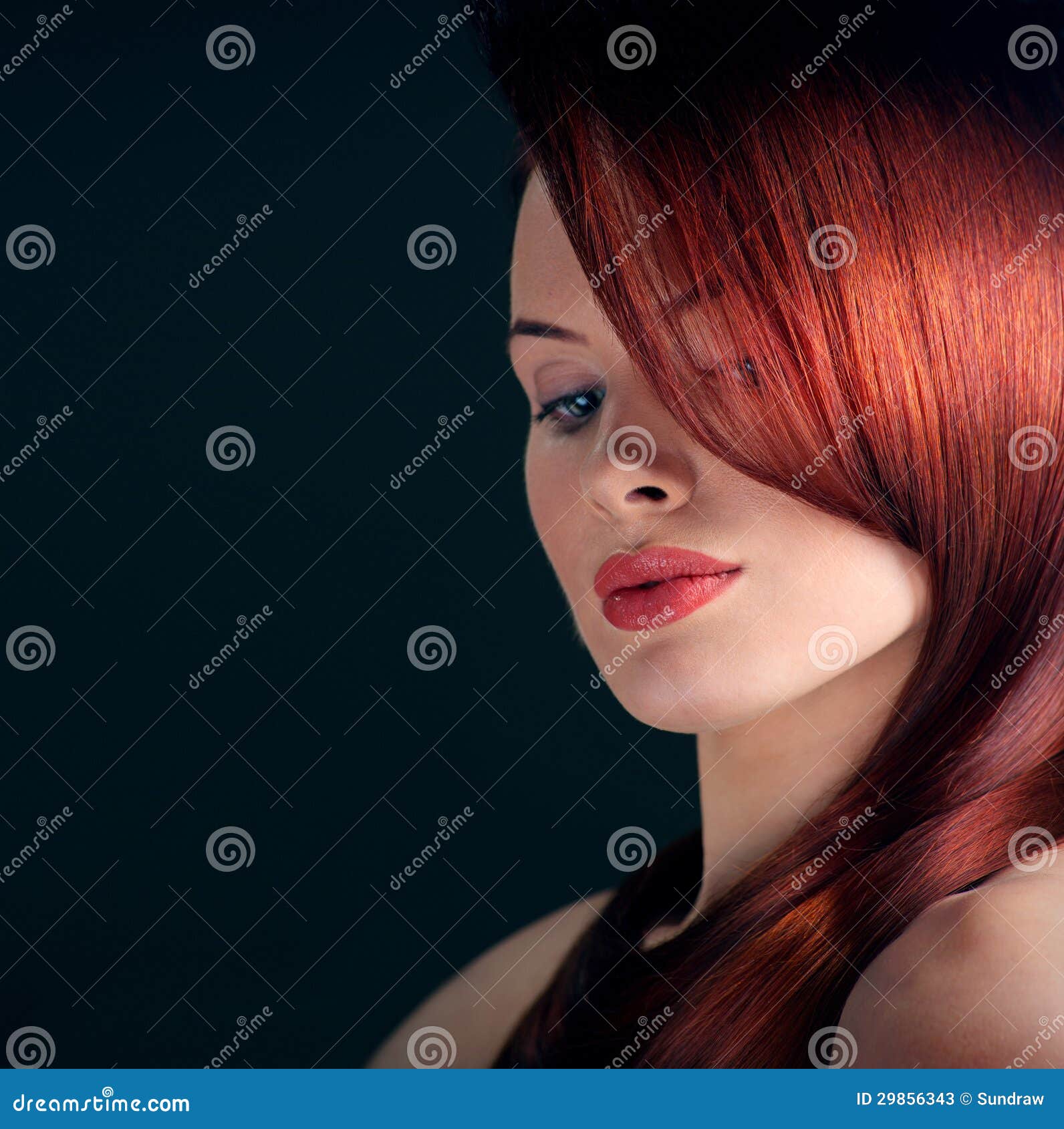 Woman with fancy hairstyle stock image. Image of fashion - 29856343