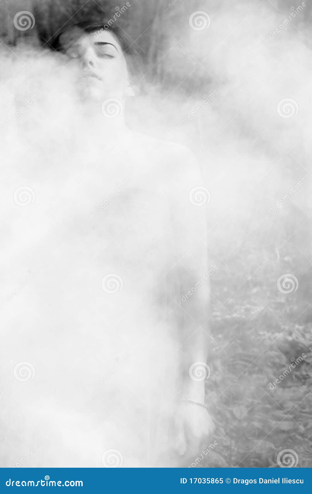 Woman feeling smoke stock image. Image of garden, teenager - 17035865