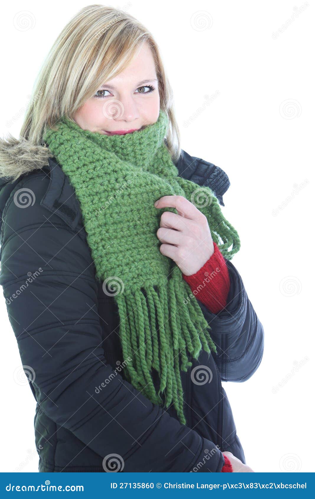 Woman Feeling the Winter Cold Stock Photo - Image of temperature ...