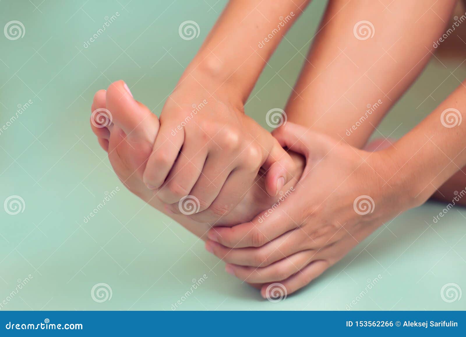 Woman Feels Strong Foot Pain . People, Healthcare and Medicine Concept ... Woman Feels Strong Foot Pain . People, Healthcare and Medicine Concept ...