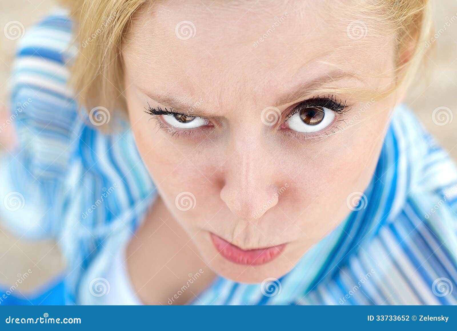 Woman feels suspicious stock photo. Image of beautiful - 33733652