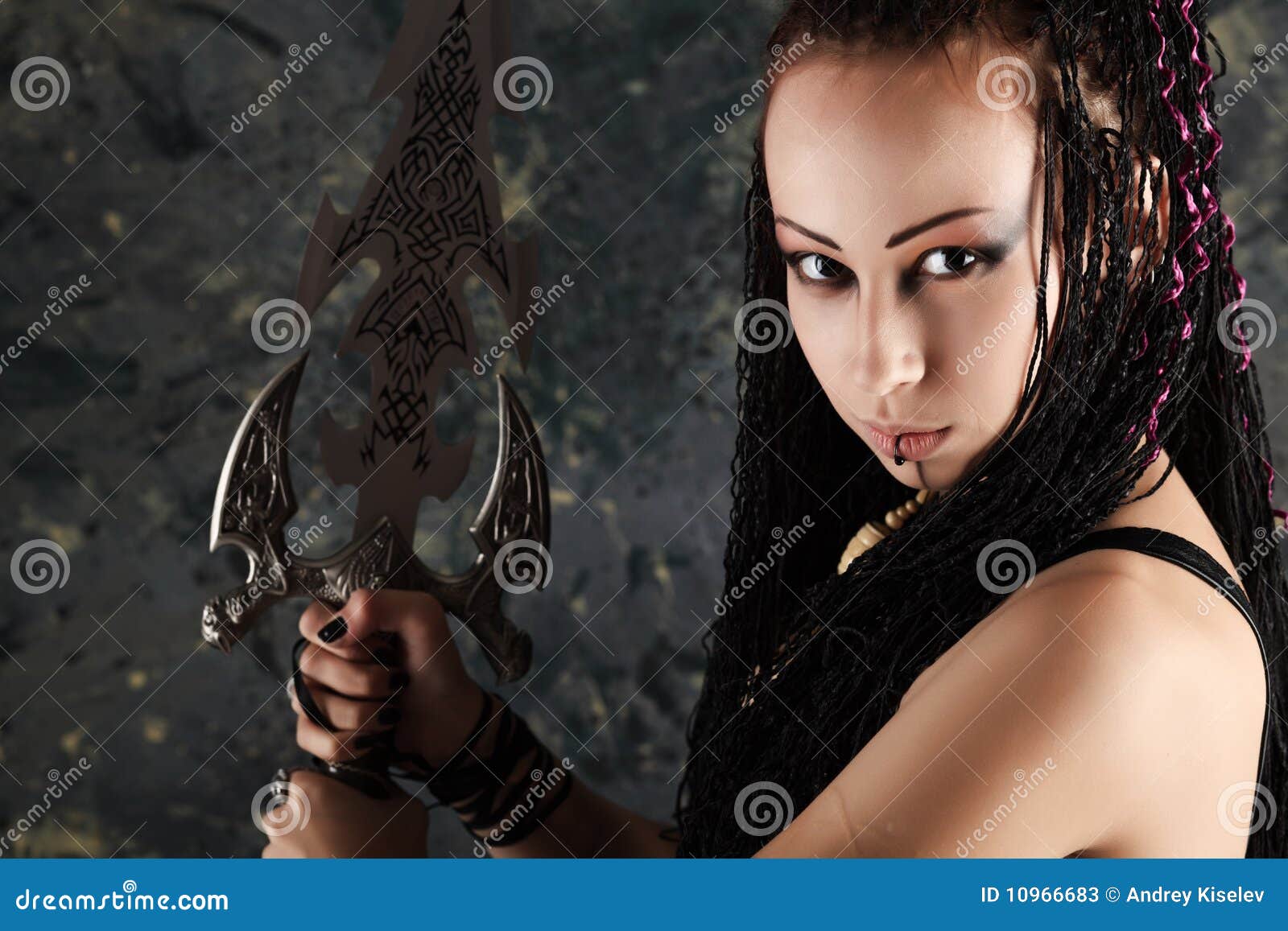 Woman fighter stock image. Image of medieval, killer - 10966683