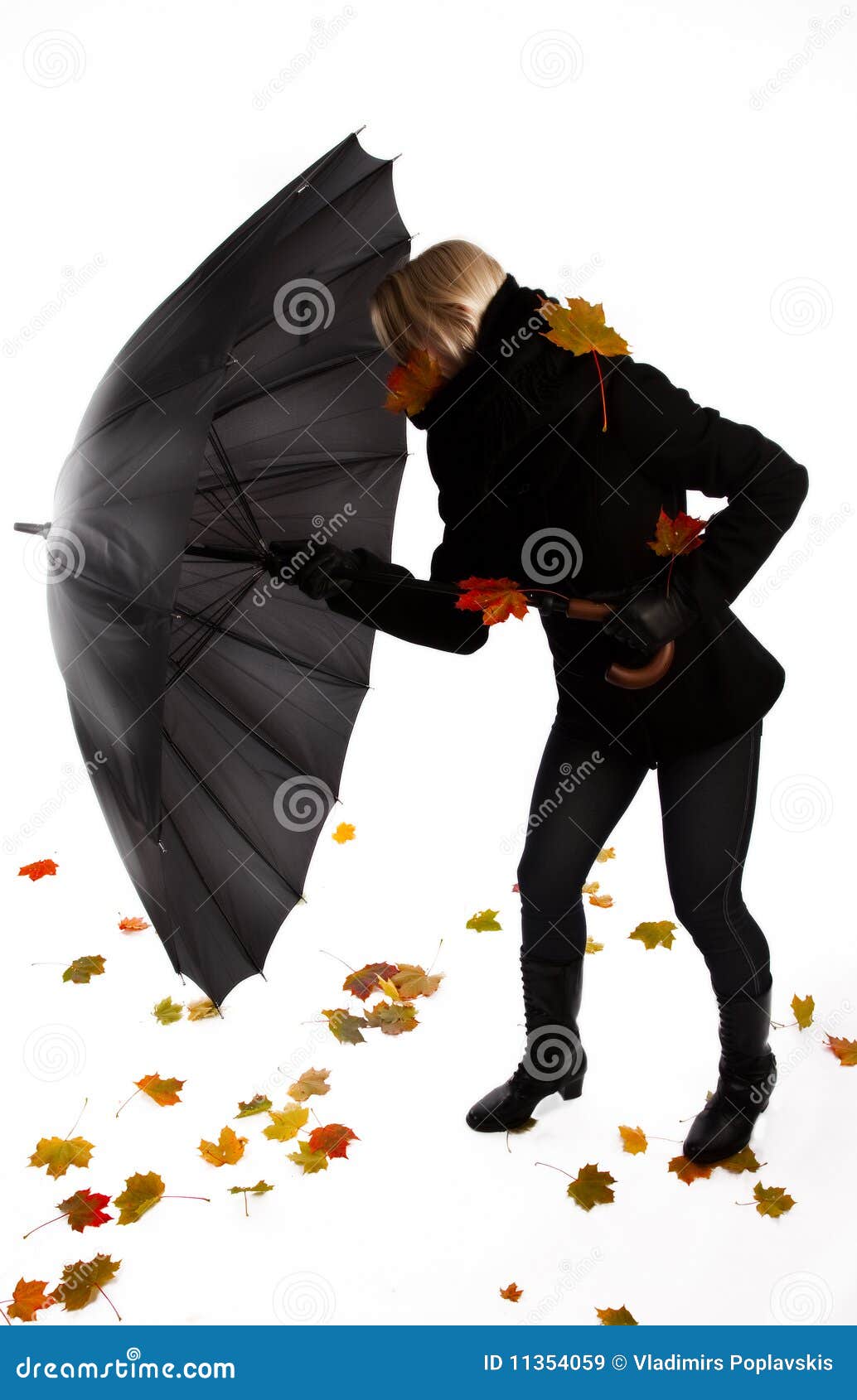 Woman fighting with wind stock image. Image of closeup - 11354059
