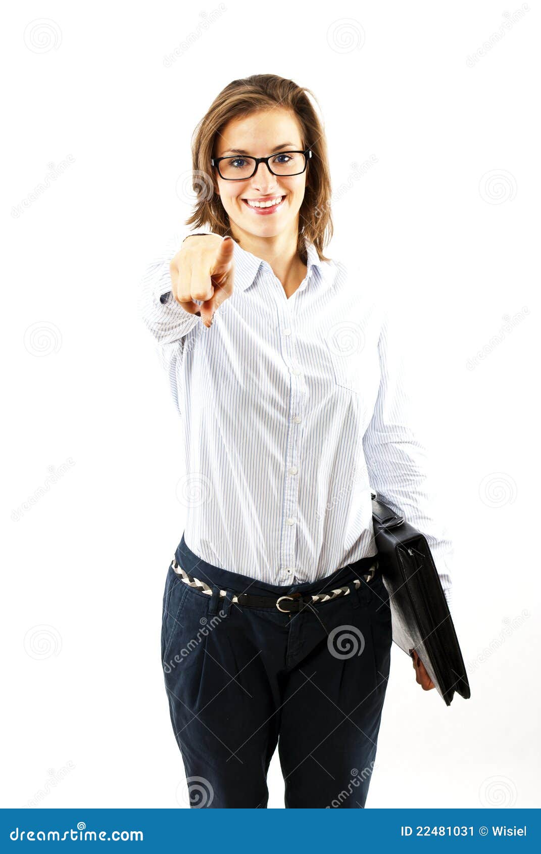 Woman with files stock image. Image of documant, corporate - 22481031