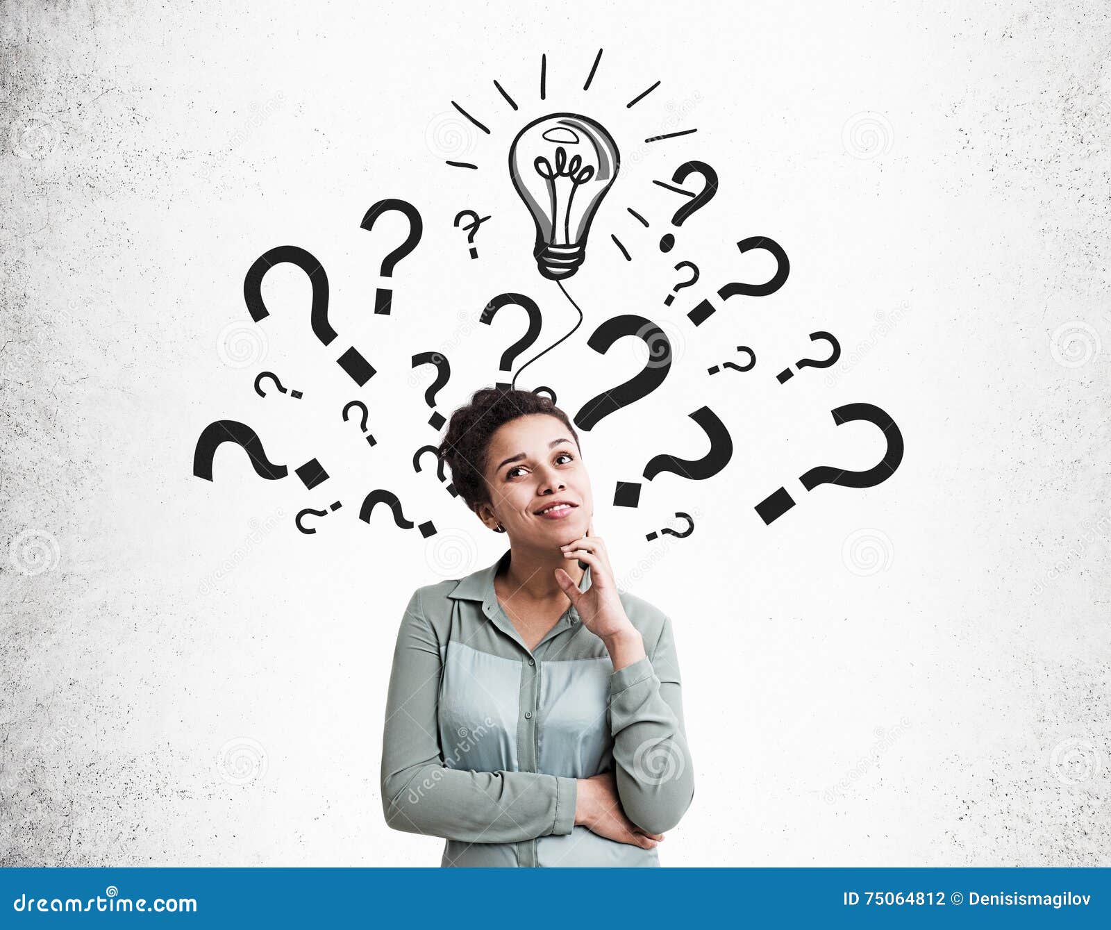 Woman Finding Solution for Challenging Problem Stock Photo - Image of ... Woman Finding Solution for Challenging Problem Stock Photo - Image of ...