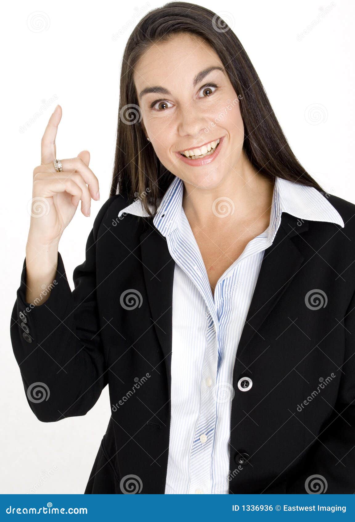 Woman Finds Solution stock photo. Image of pretty, woman - 1336936