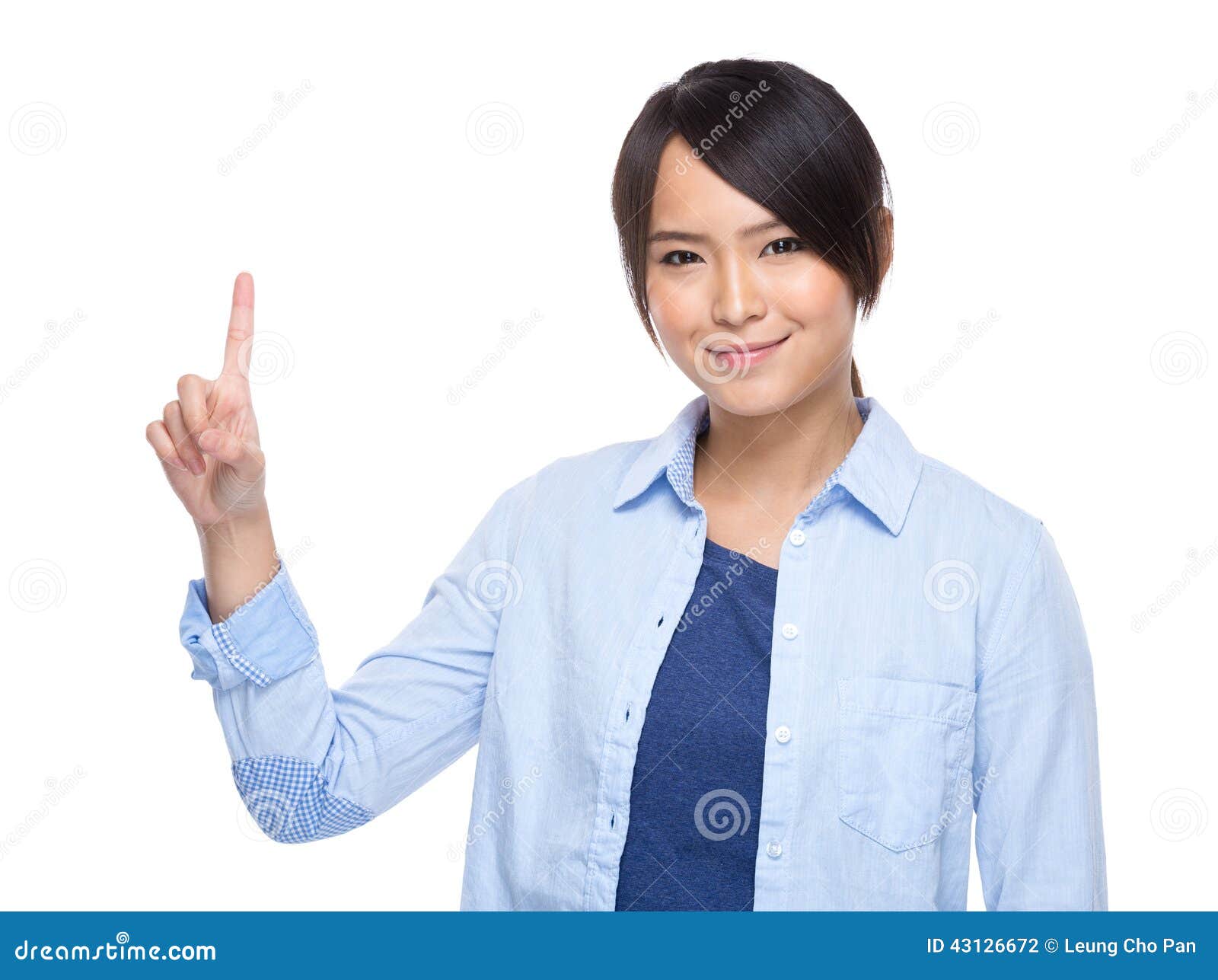 Woman finger point out stock photo. Image of point, sell - 43126672