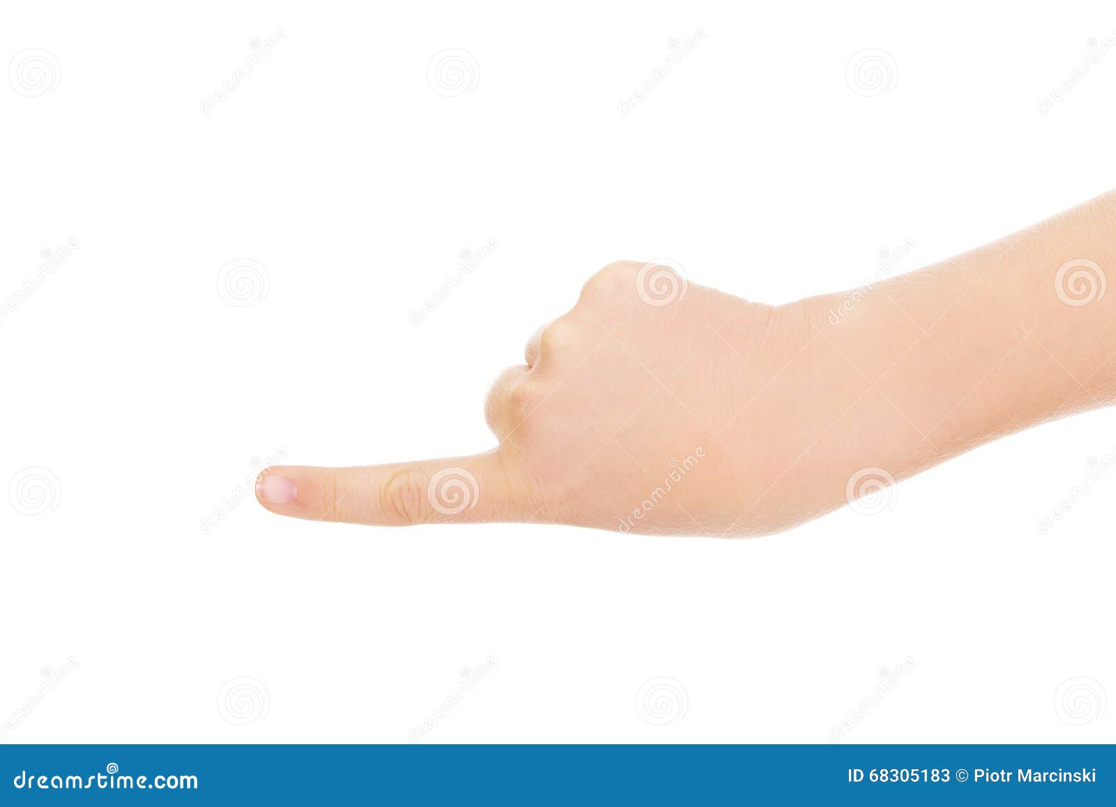 Woman Finger Pointing for Something Stock Image - Image of indication ...