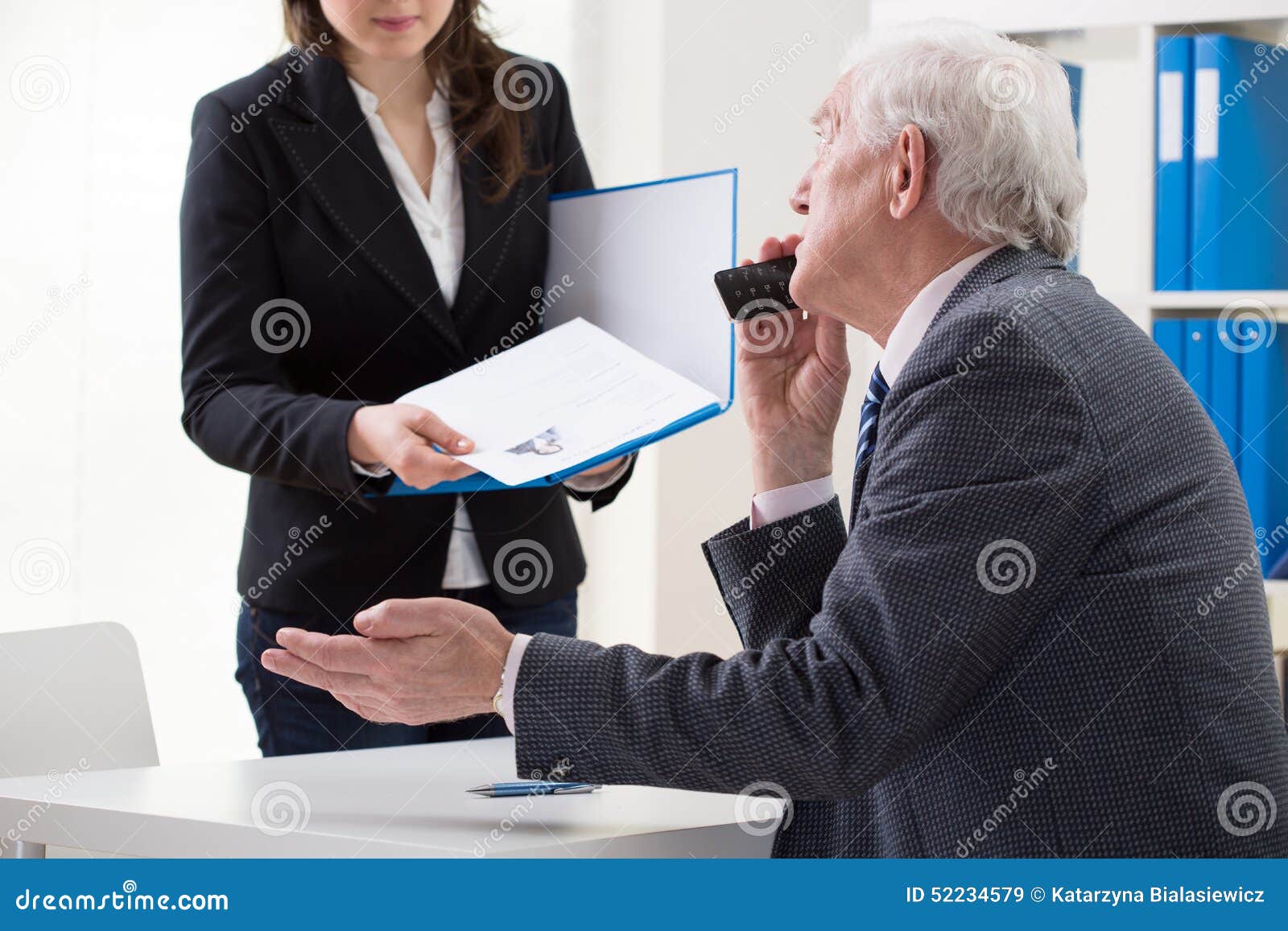 Woman during First Job Interview Stock Image - Image of conversation ...