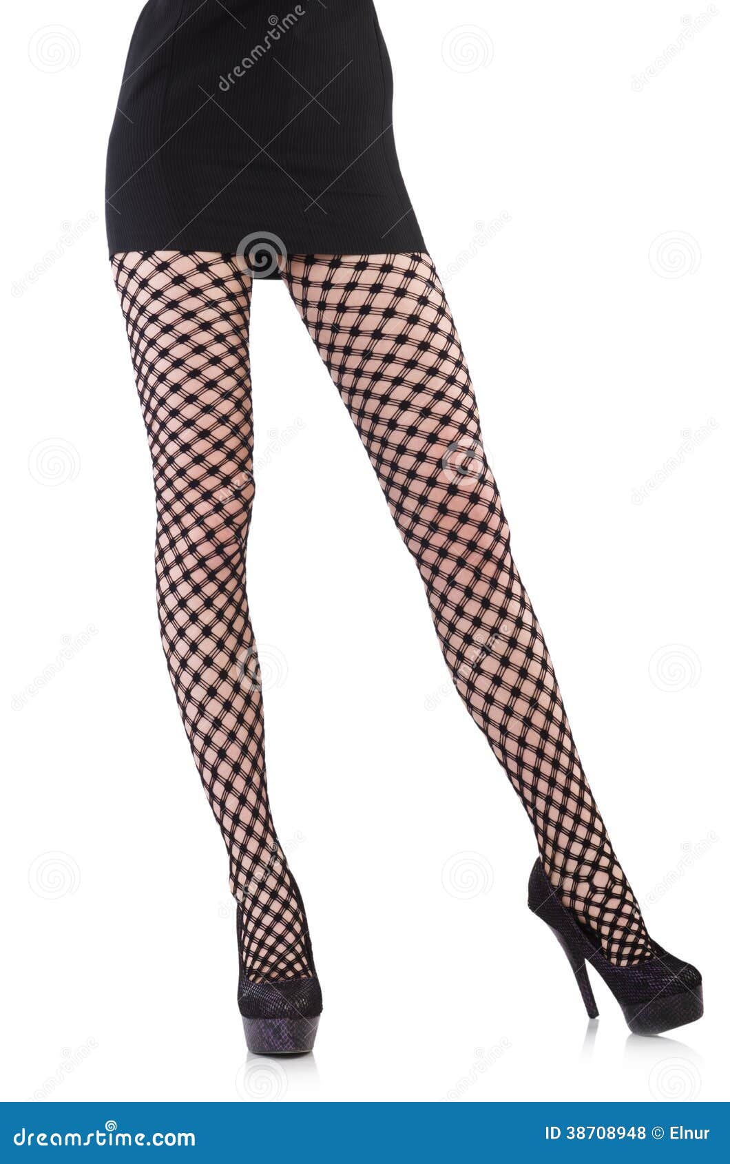 Woman in fishnet stockings stock photo. Image of body - 38708948