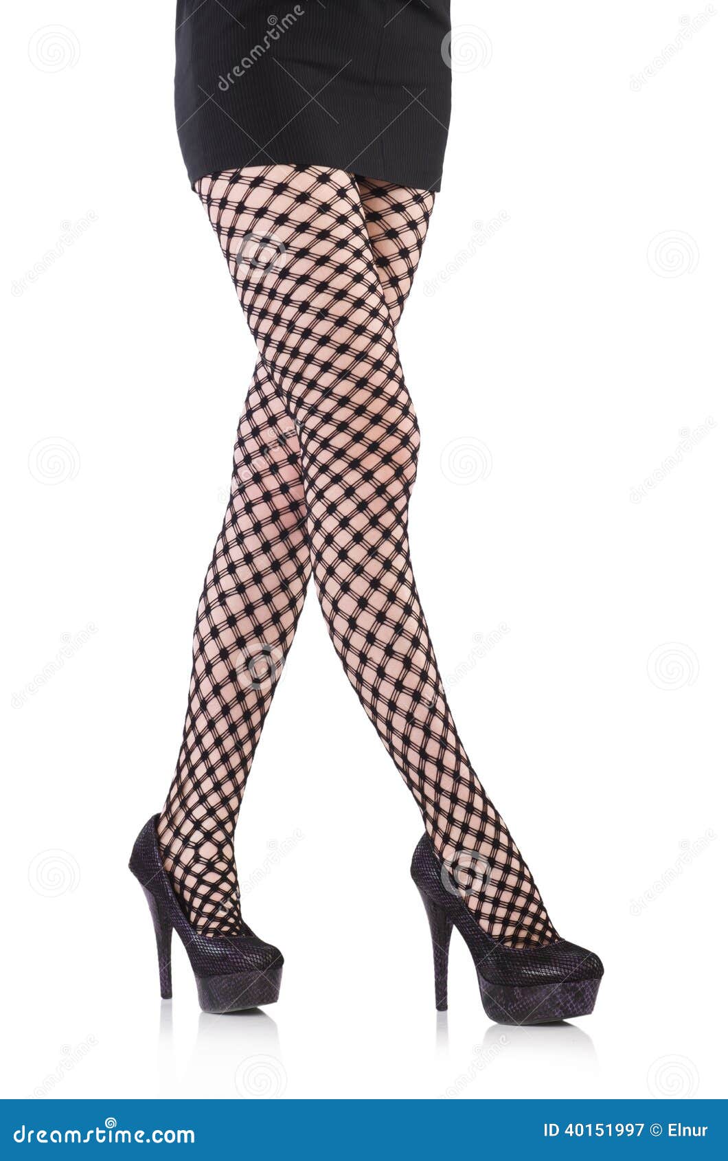 Woman in fishnet stockings stock image. Image of lady - 40151997