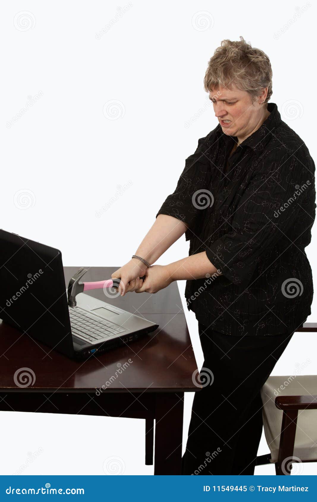 Woman fixing computer stock image. Image of computer - 11549445
