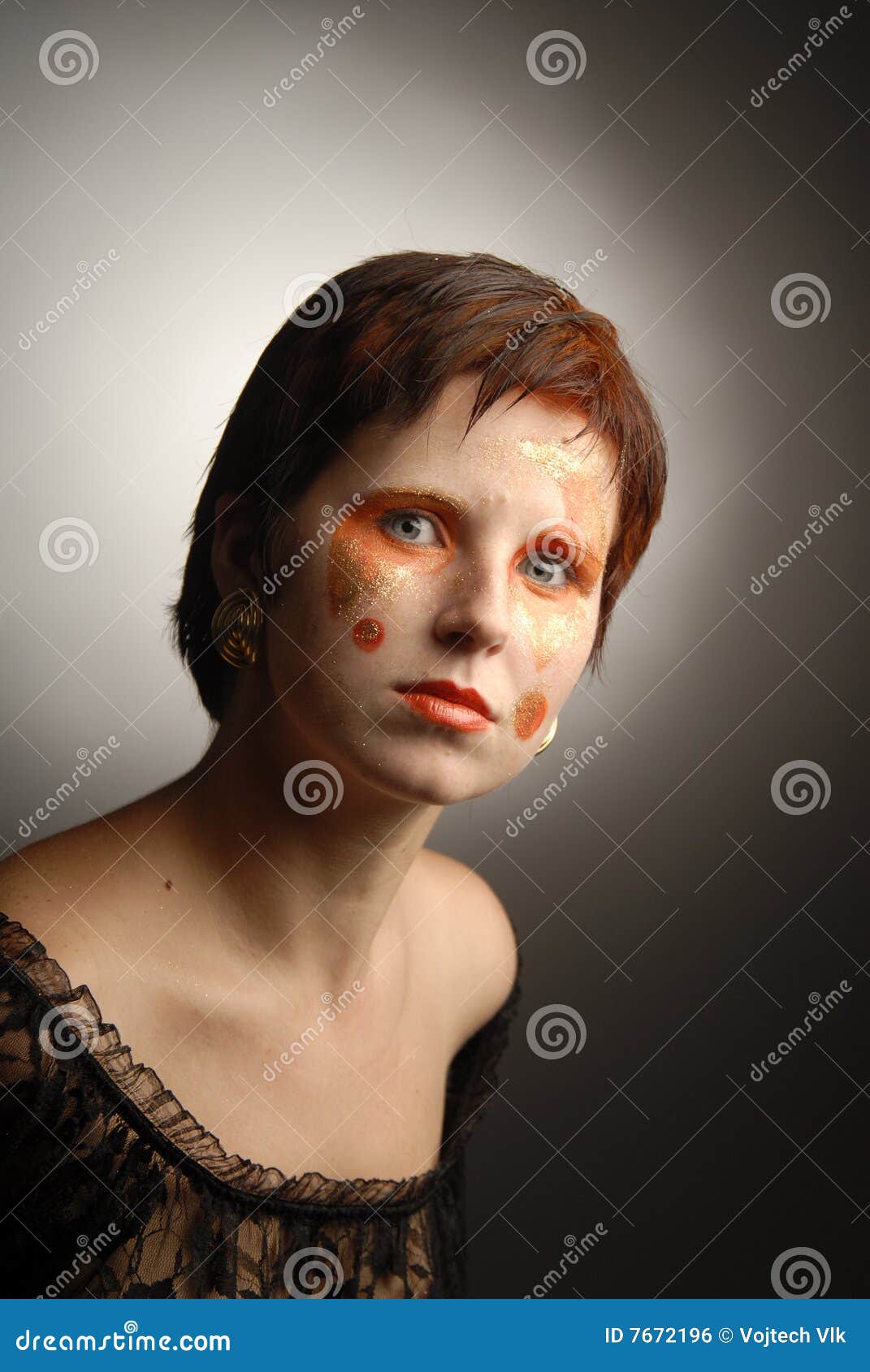 Woman with Flamboyant Make Up Stock Photo - Image of special, beautiful ...