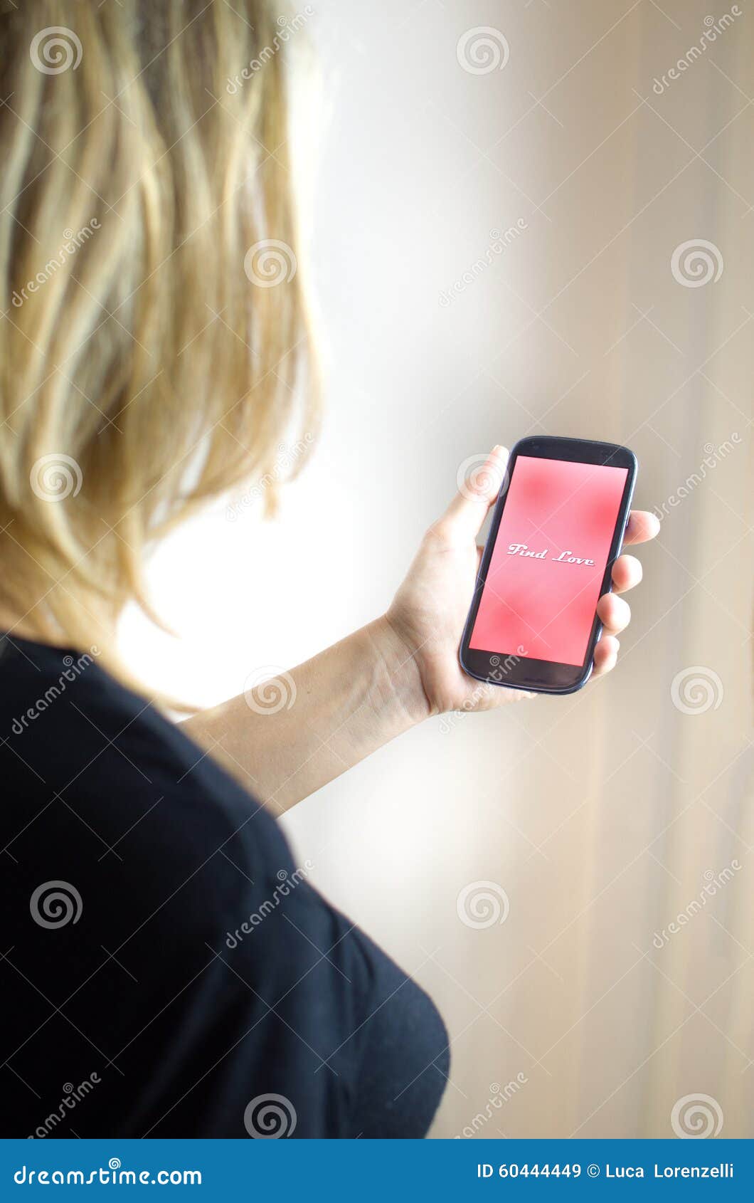 Woman Flirt Smartphone Love Stock Image - Image of flirting, woman ...