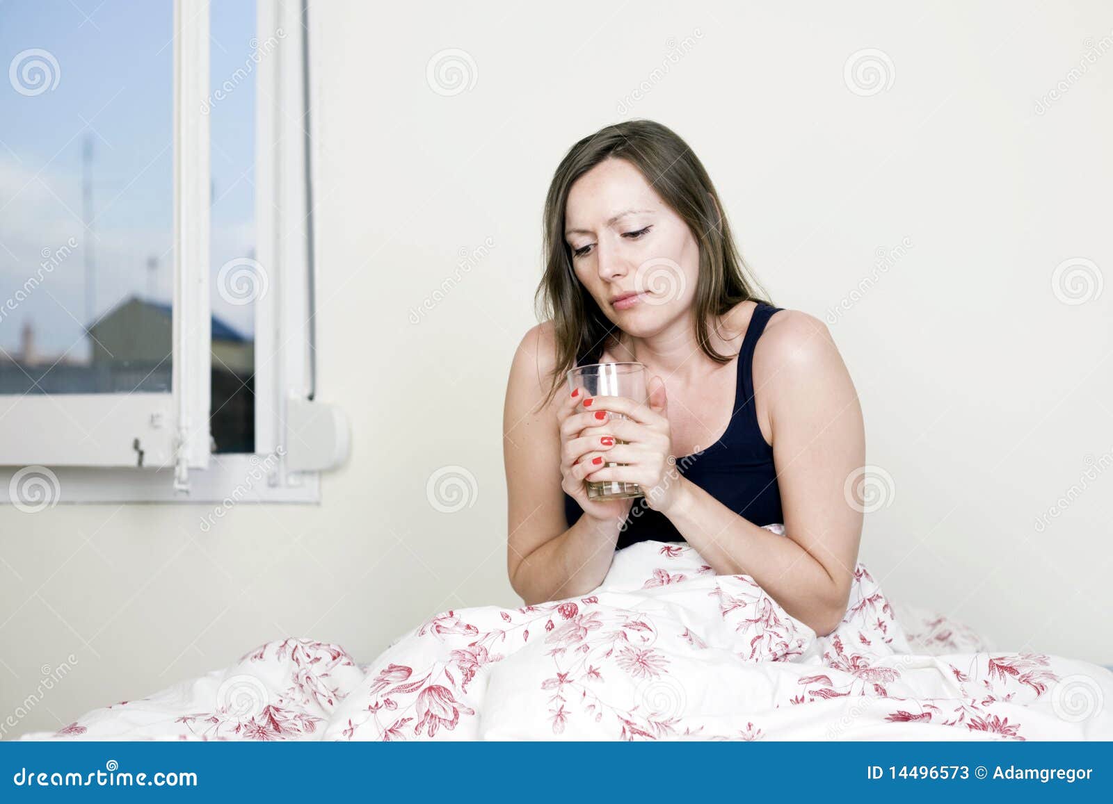 Woman with flu stock image. Image of suffer, painful - 14496573