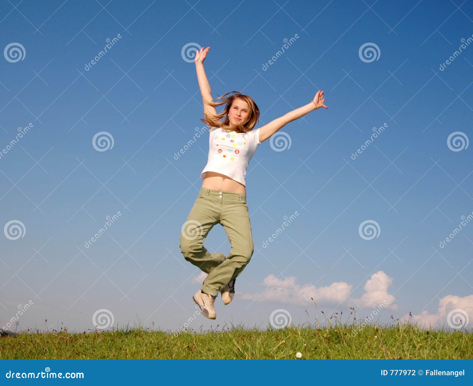 Woman fly stock photo. Image of glad, lady, cute, cool - 777972