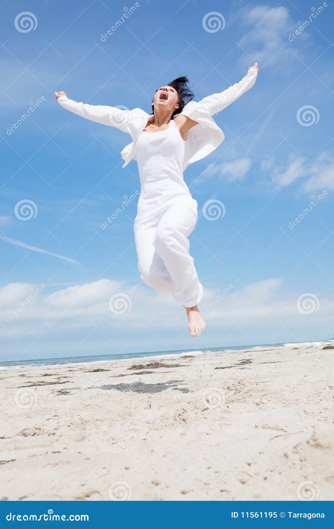 Woman fly jump active stock image. Image of female, jump - 11561195